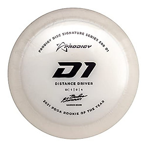 Prodigy Disc Gannon Buhr 500 D1 | 2022 Signature Series Edition | 170-174g | Disc Golf Distance Driver | Great for Headwind & Overstable Drives | Overstable Distance Driver | Colors May Vary
