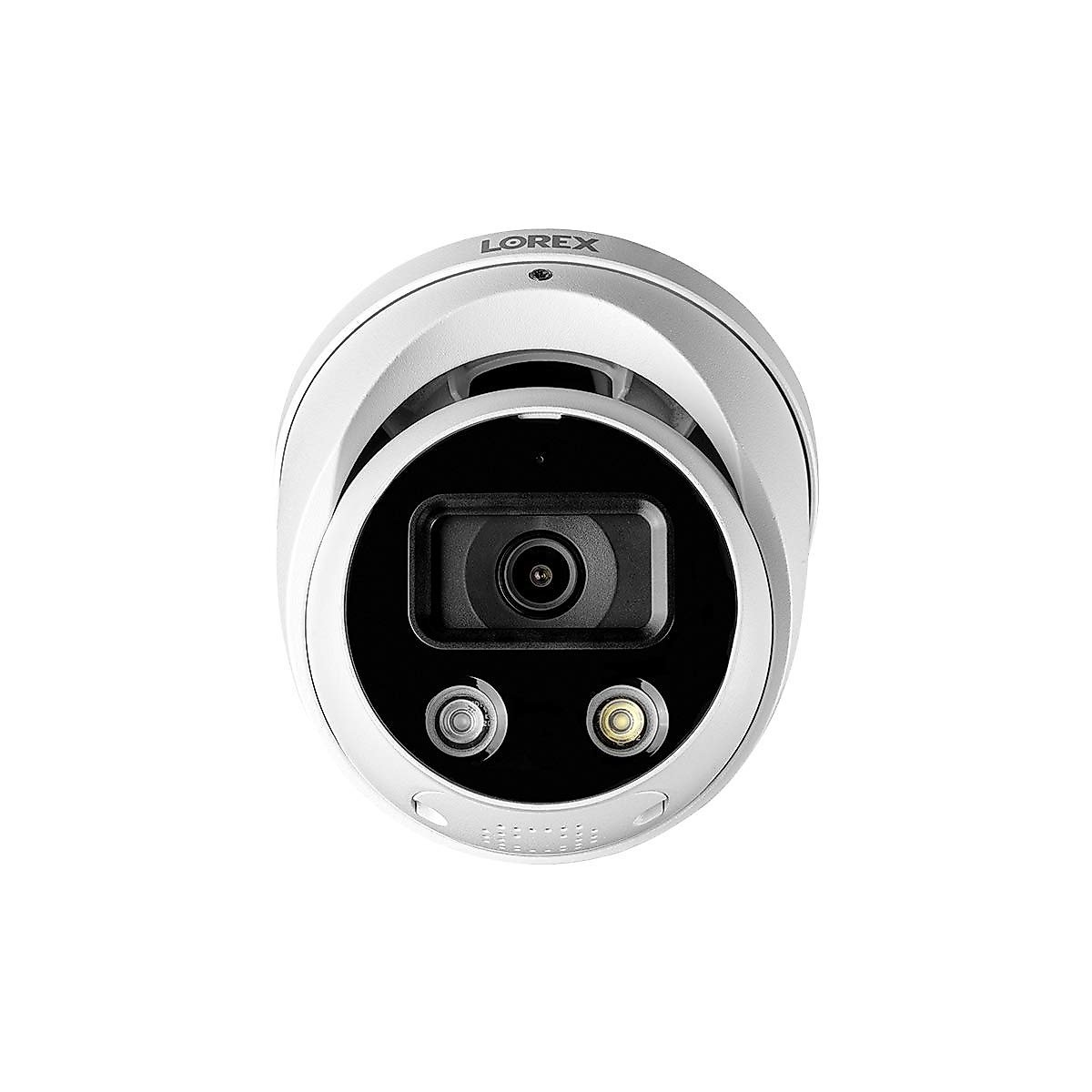 Lorex Technology Lorex N4K2SD-84WD 4K Smart Deterrence Surveillance System Featuring N842A82 2TB 4K Fusion NVR and 4 E892DD 4K Two-Way Audio Smart Motion Detection Dome Cameras