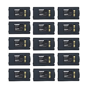 Youejoeq (15pcs) Replacement Battery for Datalogic Skorpio X3 X4,fits Part no BT-0016 94ACC0046 94ACC0048 BT-0015 Barcode Scanner Battery-5200mAh