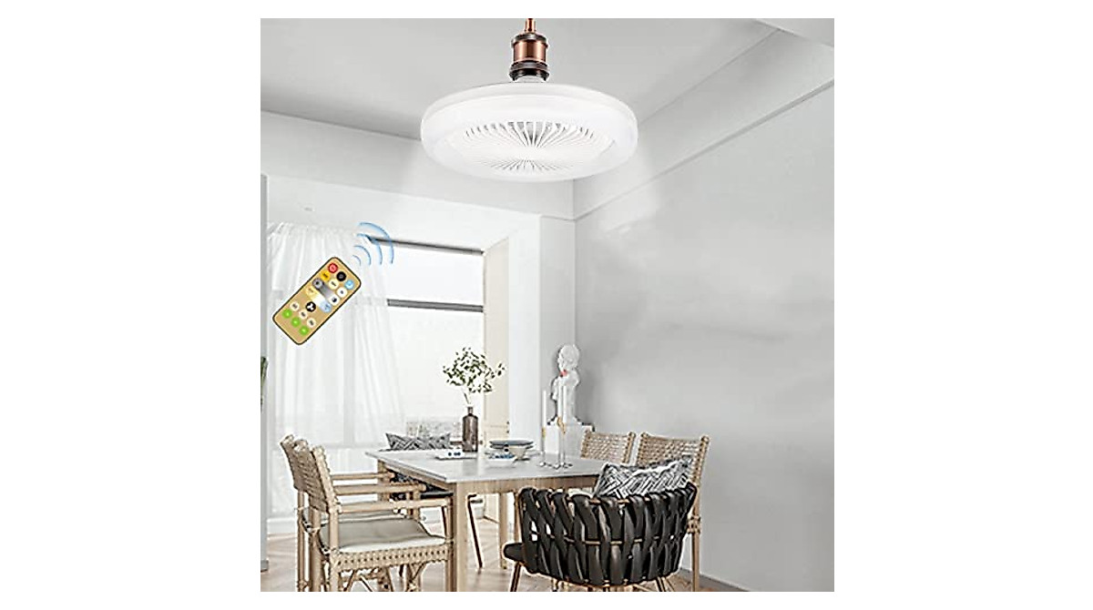 Modern Ceiling Fan with Lights - Quiet, Energy-Saving & Remote Control