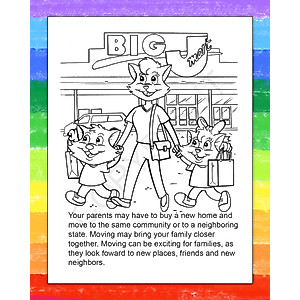 ZOCO - My New Home - Kids Coloring Books (25 Bulk Pack, Without Crayons) - Moving is Fun, Real Estate Agent Supplies, Realtor Gifts for Kids - Games, Puzzles, Activities