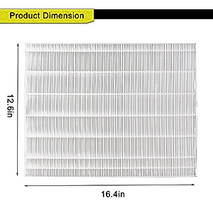 116130 Replacement Filter H for Winix 5500-2 AM80 Air Purifier True HEPA Activated Carbon Pre-Filters 2 Pack Washable Advanced Control Filter and 2 Pack PlasmaWave Odor Reducing Carbon Filters