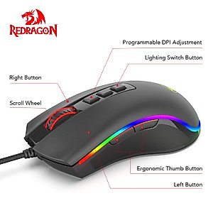 Redragon K617 Keyboard and M711 Mouse Bundle