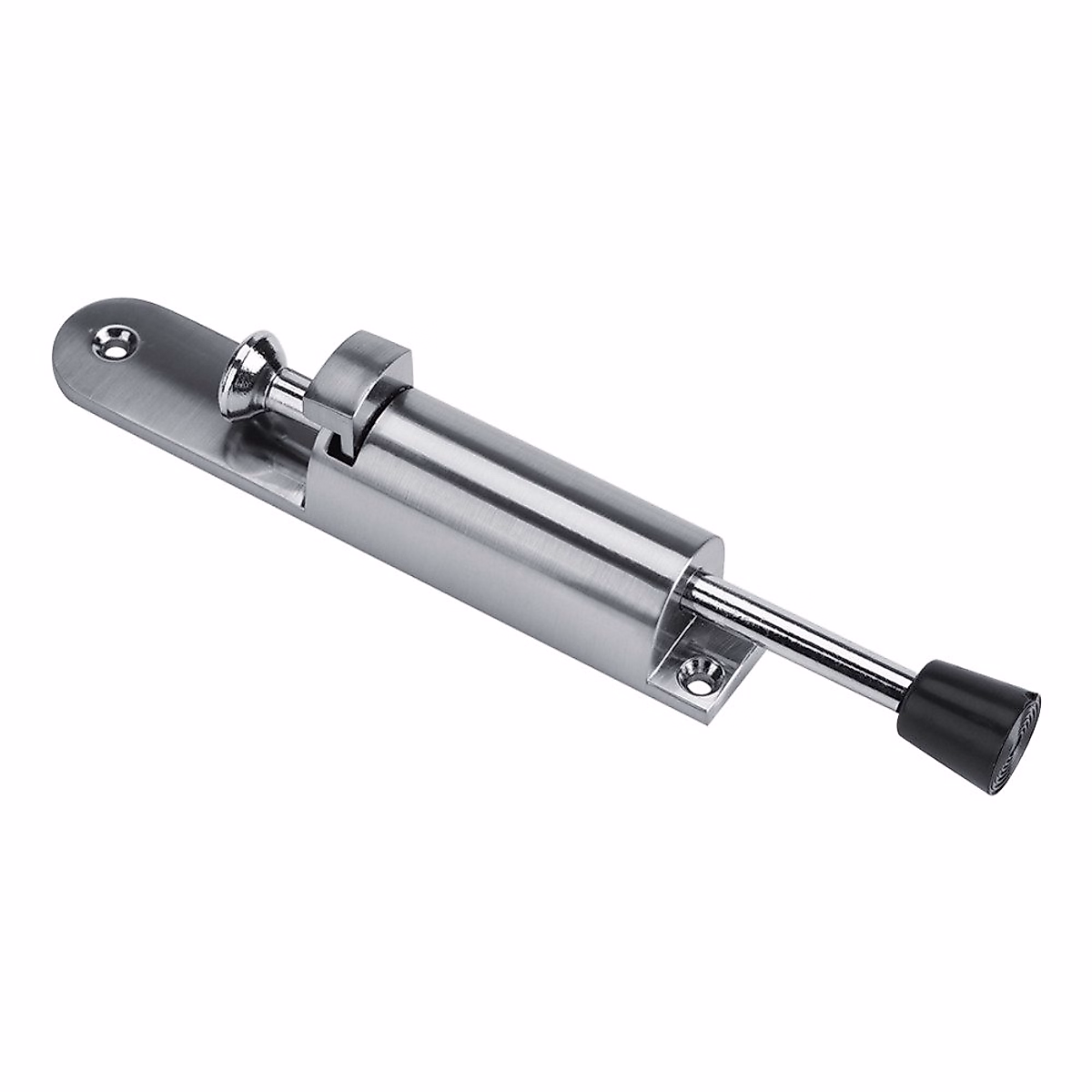 dingchi Kickdown Door Stops, Stainless Steel Easy Step Door Stopper, Spring Loaded Telescopic Step On/Off Door Stopper Rubber, Adjustable Heavy Duty Door Locks Holder Stop/Release by Foot