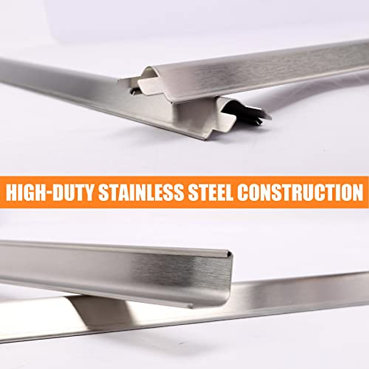 Hisencn Grill Replacement Parts - Heat Plates for Charbroil Performance 5 Burner Gas Grill 463448021 463450022 463451022 463455021 463449021 463458021, 2 Burner Gas Grill 463630021, Stainless Steel