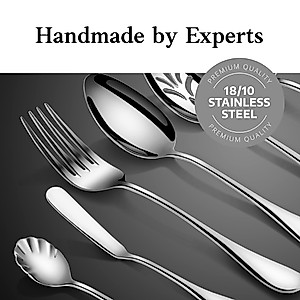 Artaste 18/10 Stainless Steel Elegant Serving & Hostess Flatware Sets (47-Piece 18/10 Silver Finish)