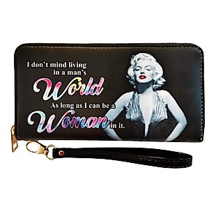 Midsouth Products Norma Jeane as Marilyn Wallet with Zipper- Women's World