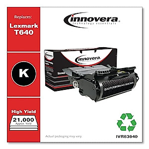 Innovera Remanufactured Black High-Yield Toner, Replacement for T640, 21,000 Page-Yield