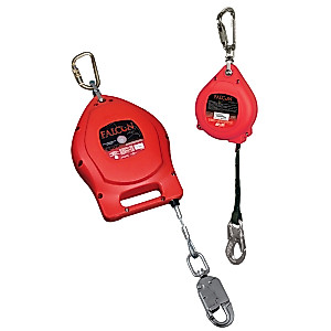Miller MP16P/16FT Falcon 16-Foot Web Self-Retracting Lifeline with Stainless Steel Swivel and Aluminum Carabiner, Red