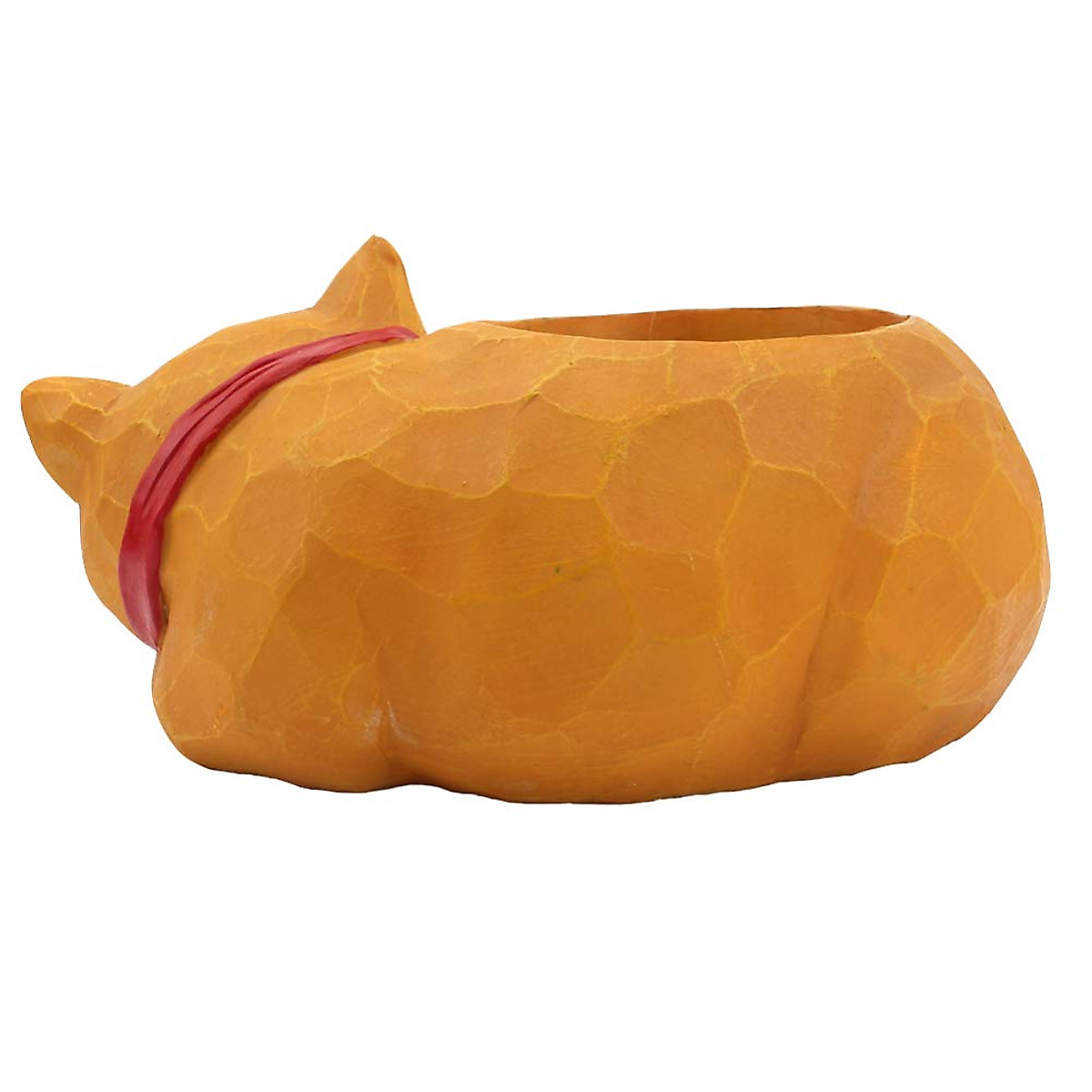 Hemoton Resin Succulent Planter Pot Sleeping Cat Flower Pot Animal Plants Bonsai Holder Flower Container Desktop Flower Vase Table Art Statue for Home Office Desktop Decor