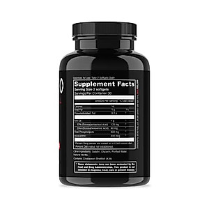 Jocko Fuel Antarctic Krill Oil Omega 3 Fatty Acid Supplements DHA & EPA - 500mg Softgels - Supports Joints, Mobility & Mental Function (60 Softgels)