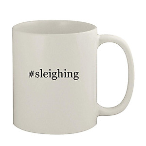 #sleighing - 11oz Ceramic White Coffee Mug, White