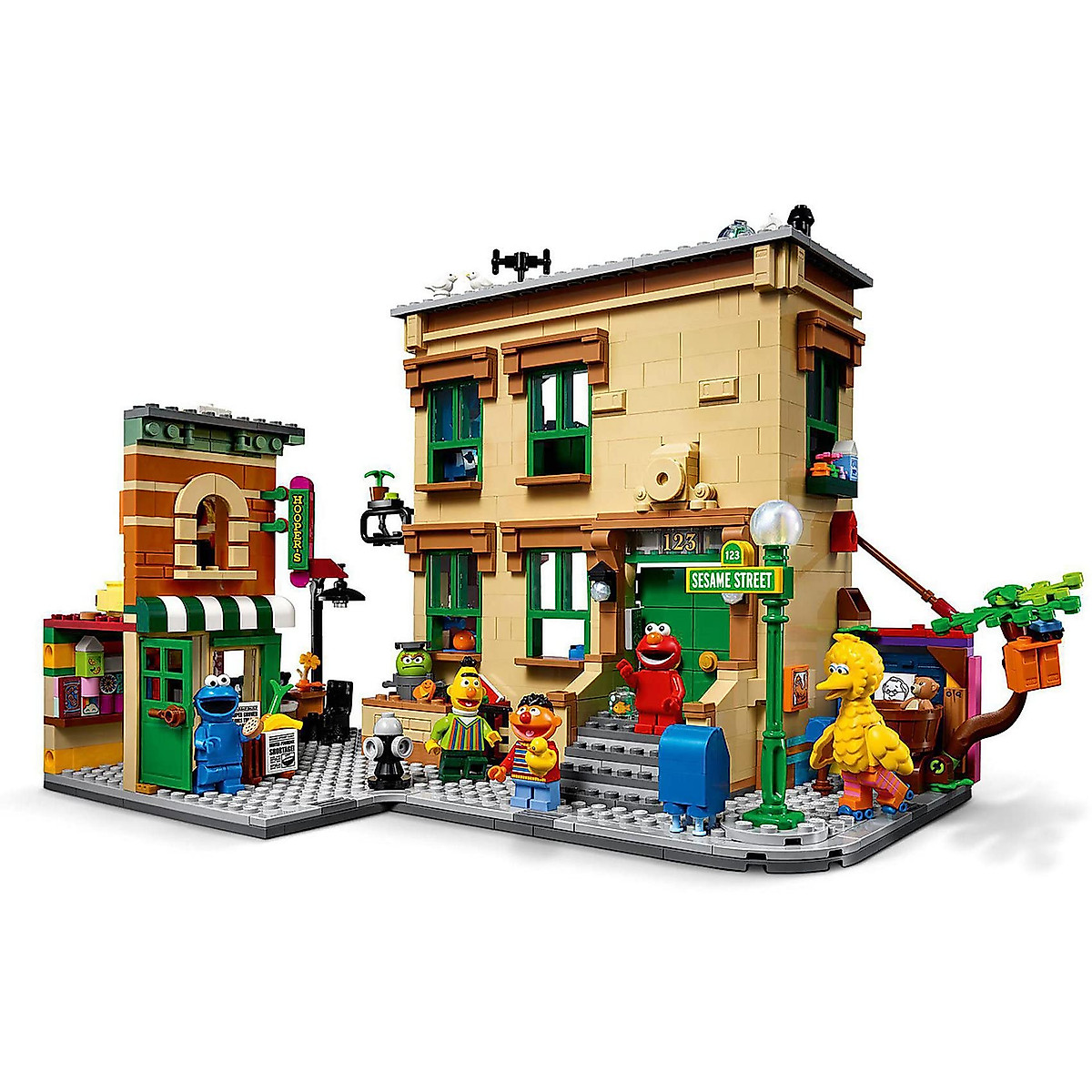 LEGO Ideas 123 Sesame Street 21324 Building Kit; Awesome Build-and-Display Model for Adults Featuring Elmo, Cookie Monster, Oscar The Grouch, Bert, Ernie and Big Bird, New 2021 (1,367 Pieces)