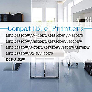 ColorPrint (6-Pack, 2C, 2M, 2Y) Compatible LC-103XL Ink Cartridge Replacement for Brother LC103 LC103XL LC101 Used for MFC-J870DW MFC-J470DW MFC-J450DW MFC J4310DW J4410DW J6920DW J475DW Printer