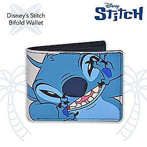 Concept One Disney's Stitch Bifold Wallet in a Decorative Tin Case, Multi