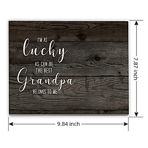 FDFHOME Appreciation Grandpa Picture Frame, Grandparent's Day Gift for Grandpa, Grandpa Birthday, Christmas gift from daughter, Fathers Day Gift for Grandpa First Christmas Gift for Grandpa