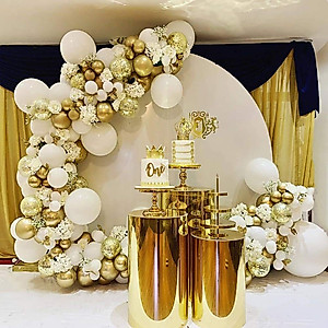 Metallic Gold Balloons for Party 100 pcs 5 inch Thick Latex Chrome balloons for Birthday Wedding Engagement Anniversary Christmas Festival Picnic or any Friends & Family Party Decorations