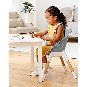 Skip Hop Baby High Chair, Eon 4-in-1, Grey/White