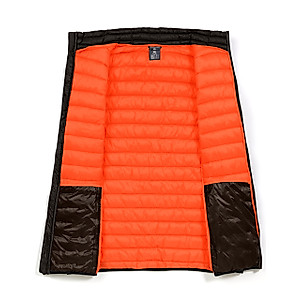 Little Donkey Andy Men's Lightweight Puffer Vest Warm Thermal Sleeveless Jacket for Golf Casual Travel Slate Brown L