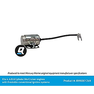 Quicksilver 8M6001249 Condenser for Select MerCruiser Engines with Prestolite Conventional Ignition Systems