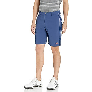 adidas Golf 3-Stripes Collection Dobby Shorts, Tech Indigo, 30"