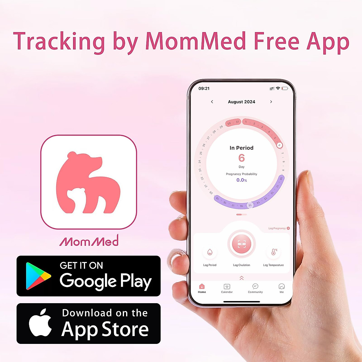 MomMed Ovulation Test Strips, 50 LH Ovulation Predictor Kit with 50 Collection Cups, Accurately Track Ovulation Test, High Sensitivity Result for Women Home Testing