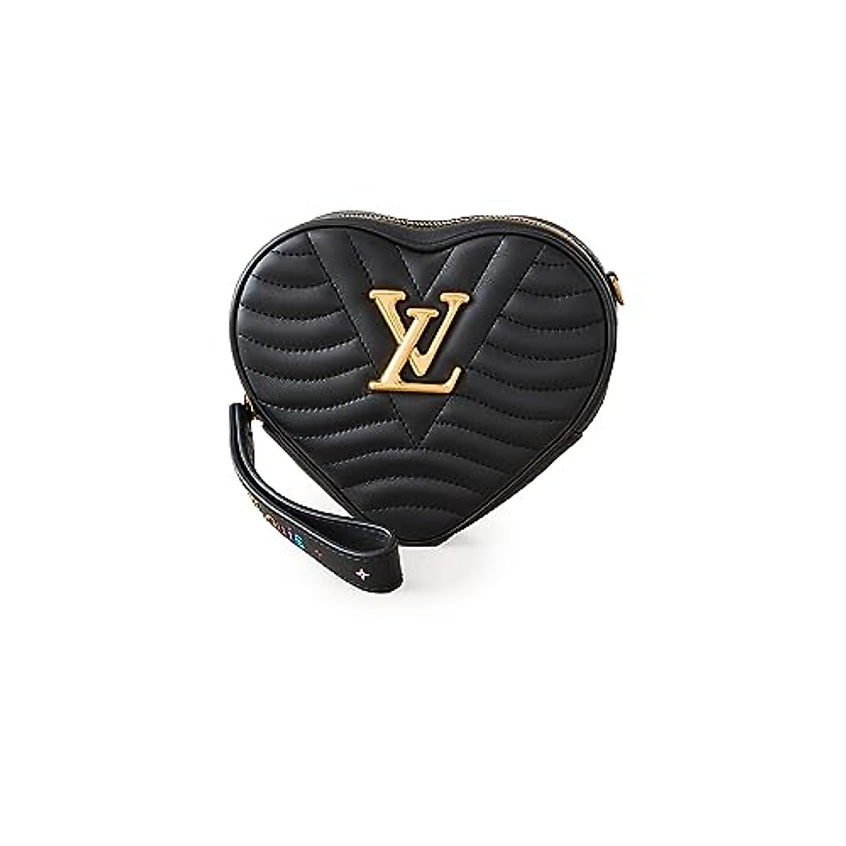 Louis Vuitton Women's Pre-Loved New Wave Heart Crossbody Bag, Calfskin, Black, One Size