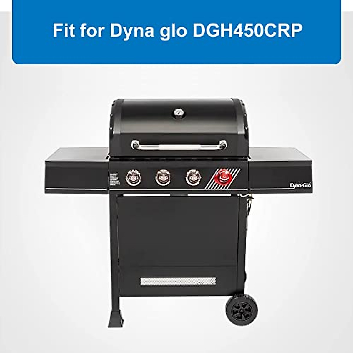 Uniflasy Cast Iron Cooking Grates for Dyna glo DGH450CRP DGH450CRP-D 4 Burner, DGH485CRP DGH474CRP 5 Burner Cooking Grid Replacement Part Kit