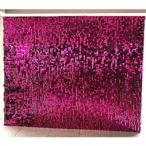 Champagne (Light Gold) Shimmer Wall Backdrop Panel - Birthday, Anniversary, Wedding Decorations, Engagement & Bridal Shower Party Decor | Glitter Bling Photo Backdrops Sheets （30 pcs (5×6 FT）