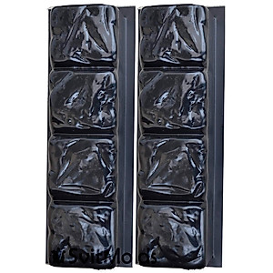 Concrete molds DIY Edge Stone Log Edging Border Garden Cement Curbs Garden Patio Sold 2pcs (BR02-Sm)