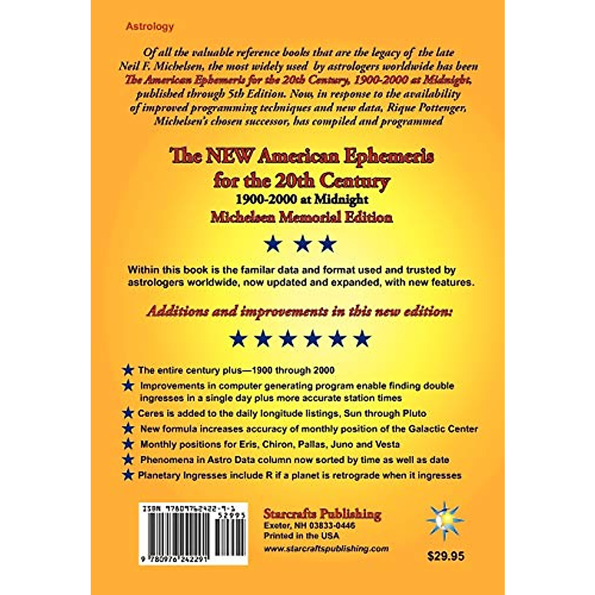 The New American Ephemeris for the 20th Century, 1900-2000 at Midnight