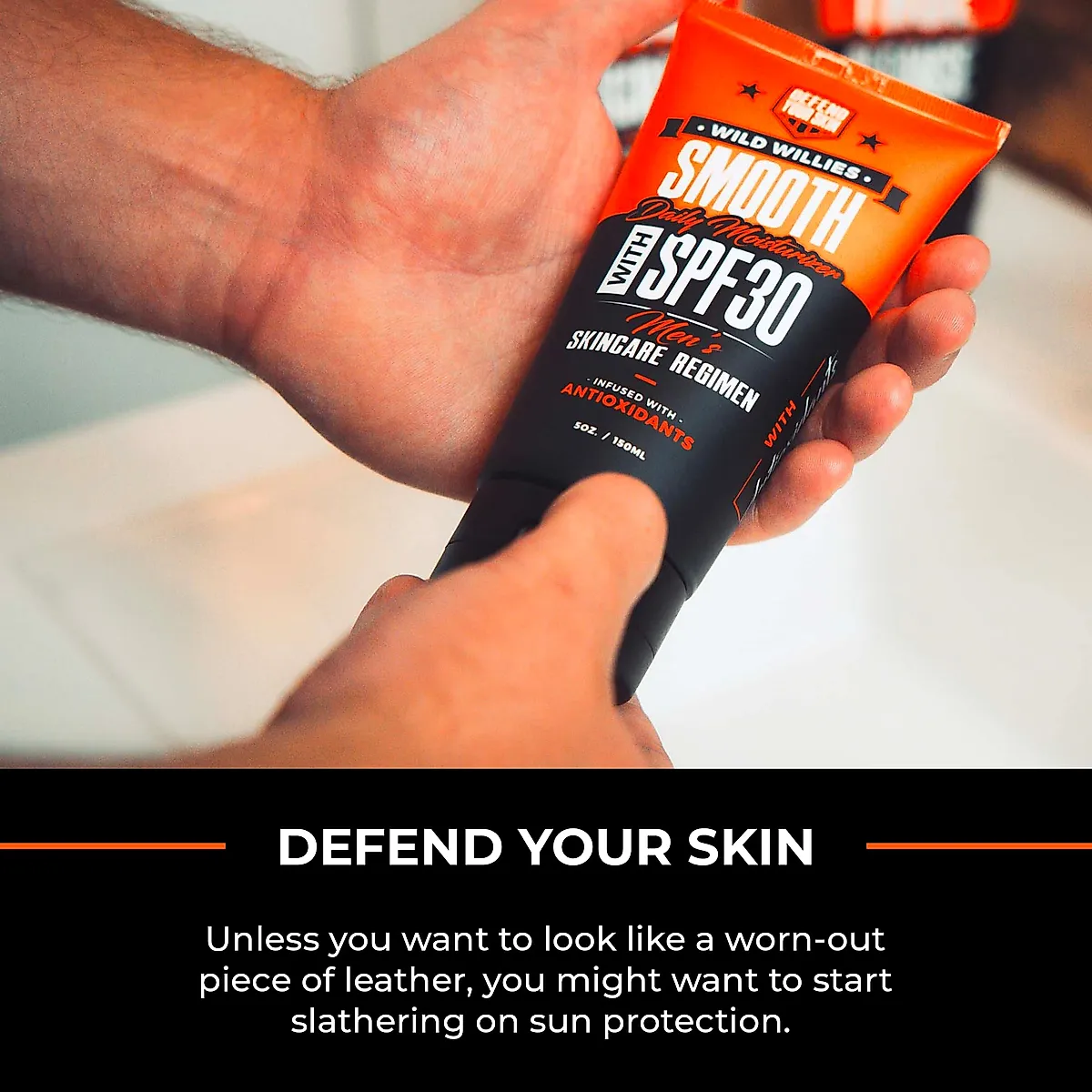 Wild WIllies Men's Daily Facial Moisturizer with SPF 30 - Smooth Moisturizer Formulated with Antioxidants and Essential Oils to Protect Your Skin - Lightweight Face Lotion for Dry or Oily Skin