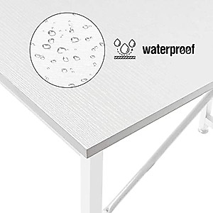 Lufeiya White Computer Desk - Small Student Kids Study Writing Table for Home Office Bedroom Small Spaces 32 Inch Modern Mini Laptop PC Desks,White