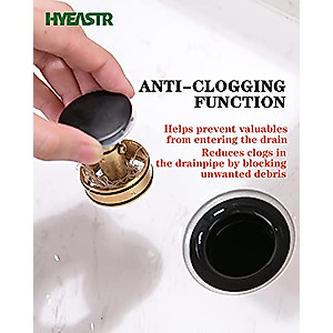 HYEASTR Waterfall Bathroom Faucet Single Handle Bathroom Sink Faucet with Overflow Pop Up Drain & Supply Lines Matte Black 1 Hole
