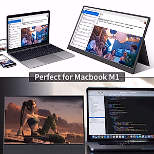 4K Portable Monitor, YGG 15.6 "UHD 3840*2160 External Display, Mini HDMI USB-C Portable Computer Monitor, 100% sRGB Gaming Monitor, HDR External Second Screen Monitor For Laptop Xbox Nintendo Switch