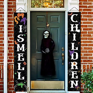 I Smell Children Banner, 71" X 12" I Smell Children Signs Hocus Pocus Banner Hocus Pocus Halloween Decorations for Hanging Signs Front Door Hocus Pocus Outdoor Decorations