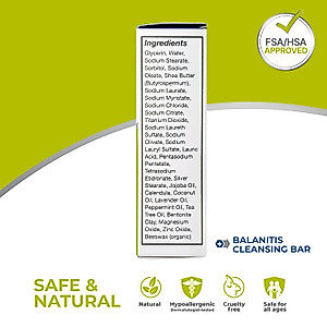 terrasil Balanitis Soap for Men, Care & Relief from Balanitis Symptoms: Itch, Redness. Natural, Dermatologist Tested & Hypoallergenic Approved (75gm)