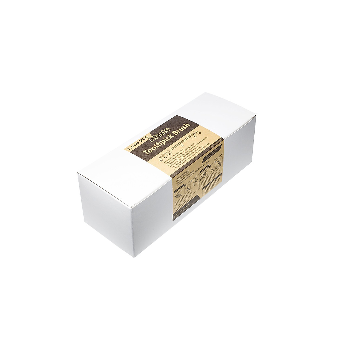 The AFESTO BrushPicks 1000pcs Each Individually Wrapping - Toothpick Brush - Dental Pick - Brush Picks for Teeth - Interdental Brush Cleaner - Floss - Oral Care - Dental Care - Toothpickbrush - Bulk