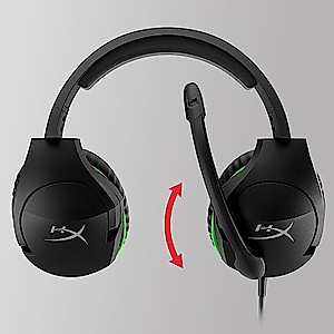 HyperX CloudX Stinger - Official Xbox Licensed Gaming Headset, Lightweight, Rotating Ear Cups, Memory Foam, Comfort, Durability, Steel Sliders, Swivel-to-Mute Noise-Cancellation Microphone