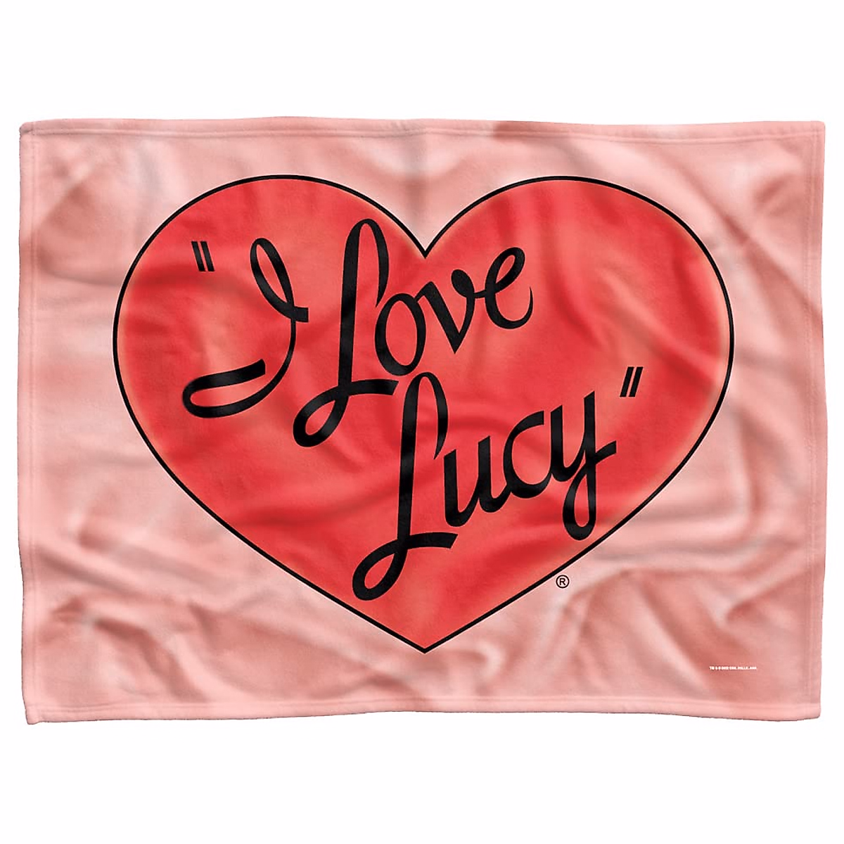LOGOVISION I Love Lucy Lightweight Baby Blanket, 30"X40", 3D Logo Unisex for Infants Girls & Boys
