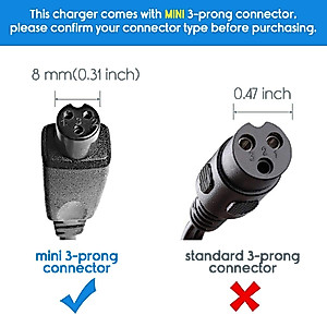 UpBright 3-Pin 36V 1A AC/DC Adapter Compatible with Qili QCF3601P1A100 W151550590140 Hon-Kwang HK-AD-360U100-US W15155059014 QL-09005-B3601500F Razor Hovertrax 2.0 SWAGWAY X1 Scooter Battery Charger