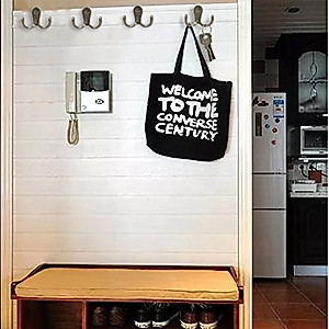 HOVEOX 20 Pcs Double Prong Robe Hook Retro Towel Cloth Hanger Wall Hat Jewelry Hooks Rustproof Rustic Hooks Heavy Duty Hardware Decorative Utility Hooks & 40 Pcs Screws & a Free Screwdriver, Silver