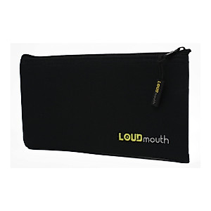 Loudmouth Zippered Pouch for Handheld Wired Microphones | Mic Bag | 9.25" x 5" (1 Pack)