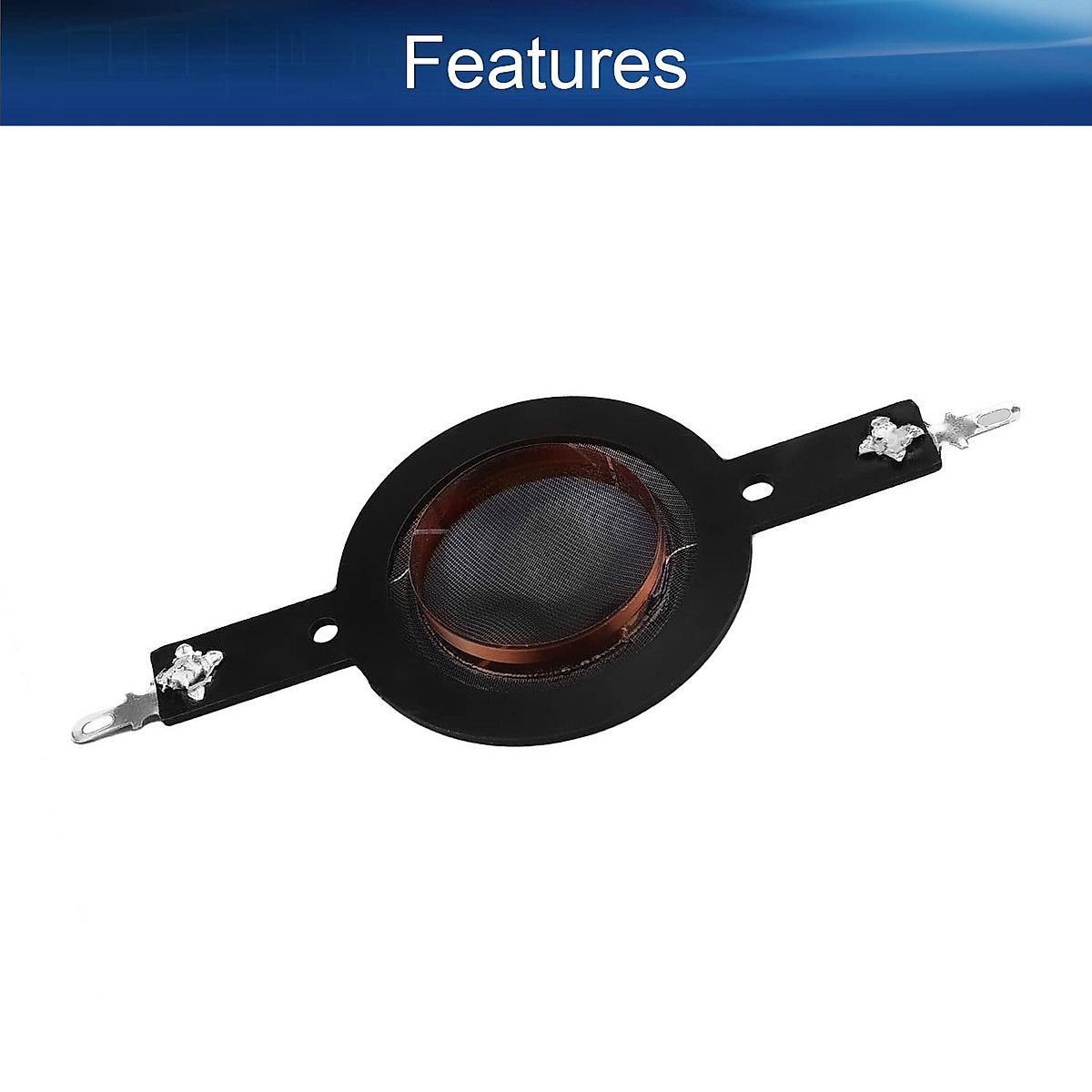 Heyiarbeit 2Pcs 25.5mm/1.00" Tweeter Voice Coil Audio Speaker High Tone Silk Film Rack Dome Tweeter Accessory for Audio Replacement