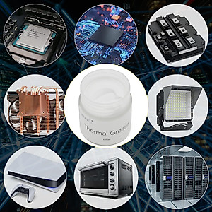 GENNEL G104 20Grams White Thermal Conductive Compound Grease, Heatsink Paste, Thermal Paste for CPU GPU Cooler IC LED Chipset Cooling