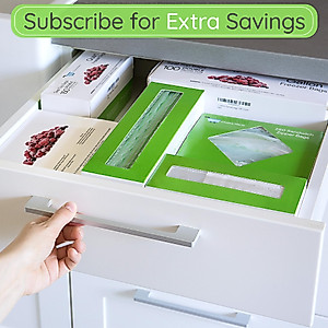 2 Gallon Ziplock Bags 25 Count Resealable Extra Strong and Leak Proof With Double Ziplock Perfect Freezer Bags for Berries Fruit and Food Great 2 Gallon Storage Bags