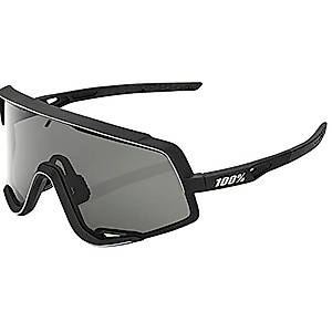 100% Glendale Sport Performance Cycling Sunglasses (SOFT TACT BLACK - Smoke Lens)