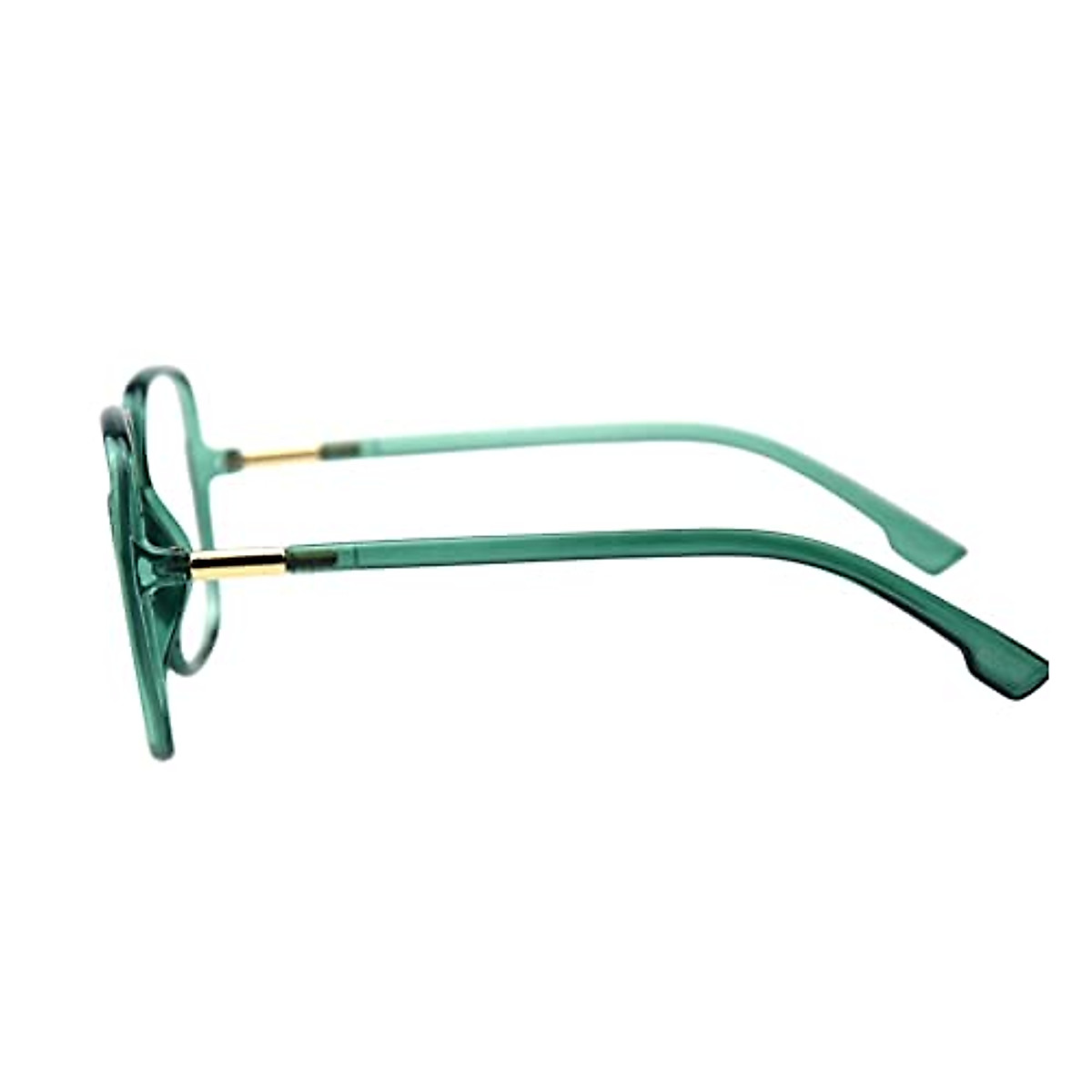 Shiratori Woman's New Retro Blue Light Blocking Glasses Oversized Nerd Eyeglasses Frame Anti Blue Ray Computer Game Glasses Green