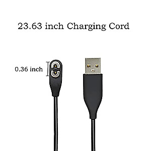 Replacement Charging Cable Flexible USB Cable with Magnetic Charger Connector Compatible with AfterShokz Aeropex/OpenComm & Shokz OpenRun/OpenRun Pro/OpenRun Mini (AfterShokz Aeropex Mini) Headphones