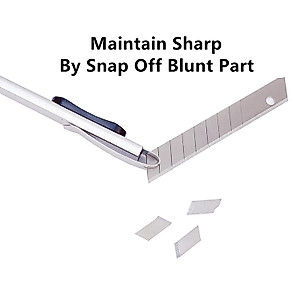 CCyanzi 9mm Stainless Steel Utility Knife with Snap off blades Replacement, Retractable Utility Knife Set, for Box Cutter, Vinyl Knife, Precision Knife